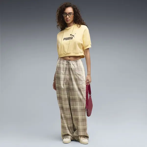 PUMA T7 Relaxed Tartan Pants
