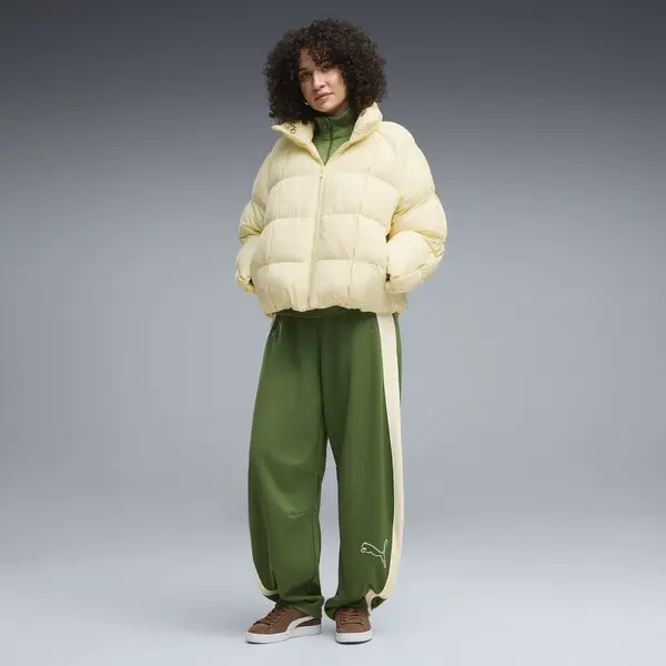 PUMA T7 Relaxed Barrel Track Pants - Green