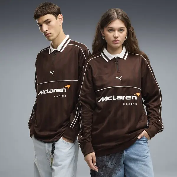 PUMA Mclaren Racing Long Sleeve Jersey - Brown