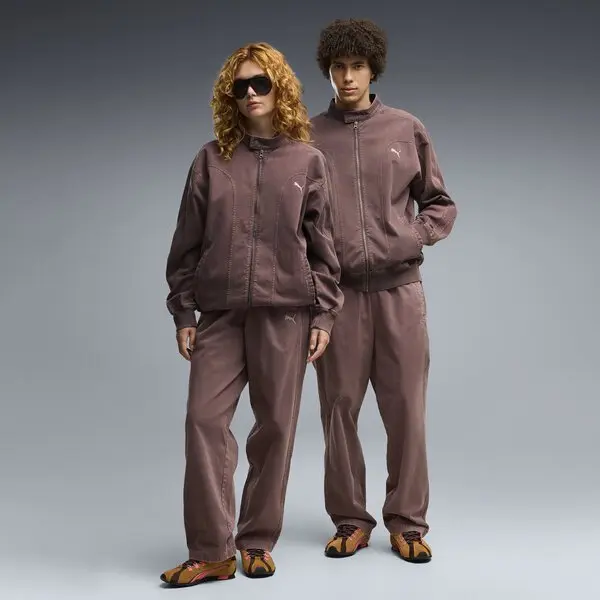 PUMA Future. Archive Relaxed Washed Twill Track Pants - Brown