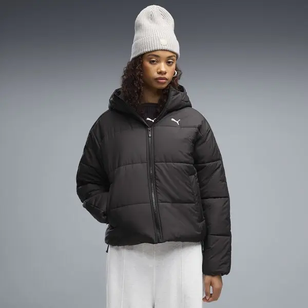 PUMA Essentials Relaxed Hooded Padded Jacket - Black