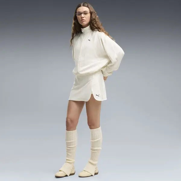 PUMA T7 Skort With Satin Piping - White