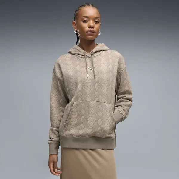 PUMA Snake Pack Relaxed Hoodie - Beige