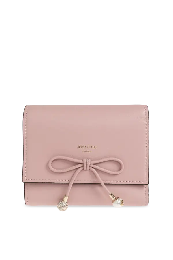 JIMMY CHOO Leather Wallet With Logo
