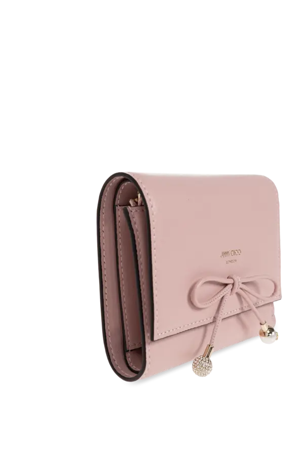 JIMMY CHOO Leather Wallet With Logo
