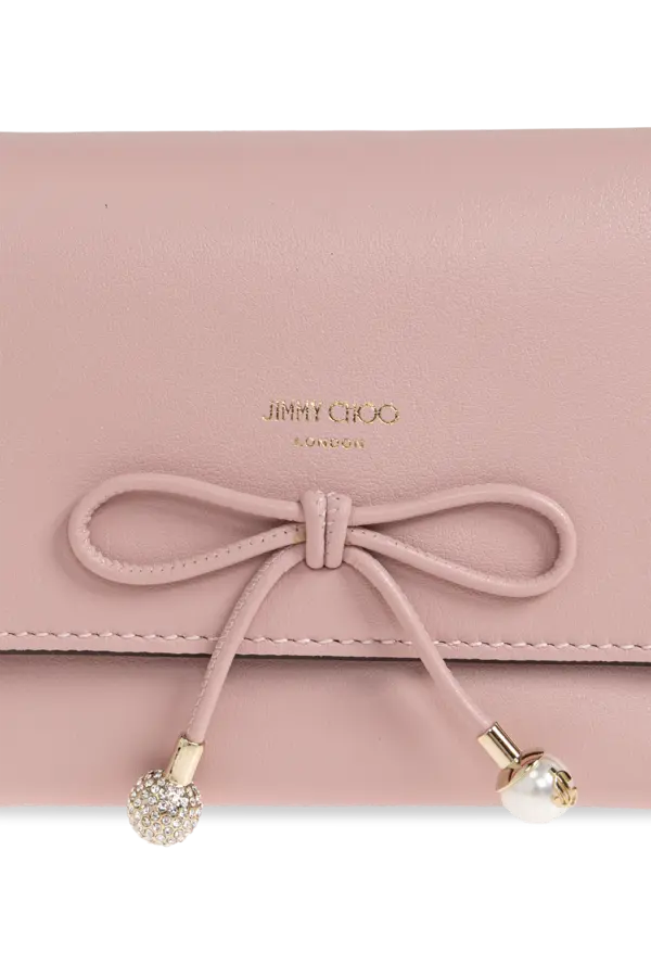 JIMMY CHOO Leather Wallet With Logo