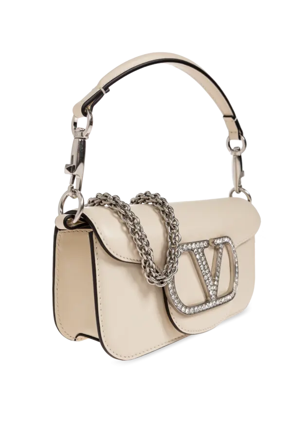 Valentino Garavani Crystal Embellished Logo Bag