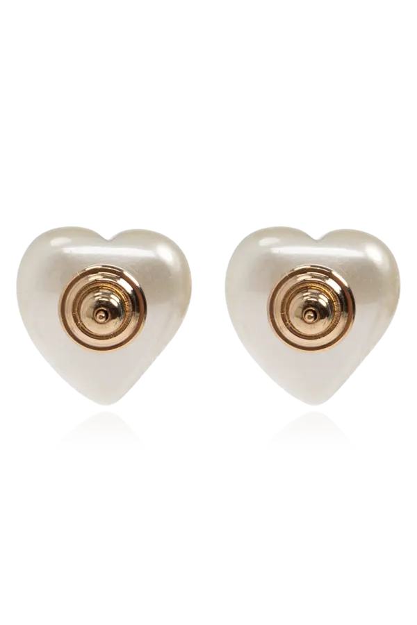 Valentino Garavani Logo Heart Earrings