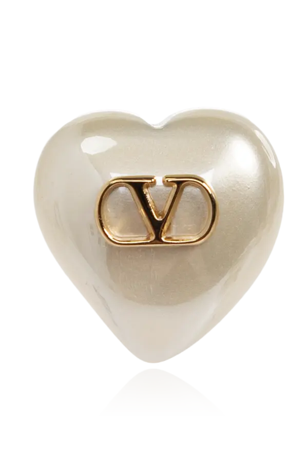 Valentino Garavani Logo Heart Earrings