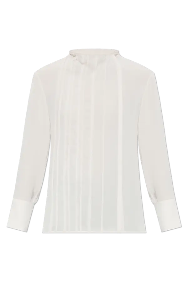Victoria Beckham Shirt With Asymmetric Fastening - Cream