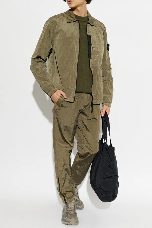 Stone Island Jacket With Logo Patch