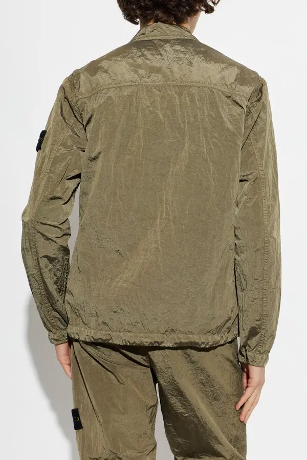 Stone Island Jacket With Logo Patch