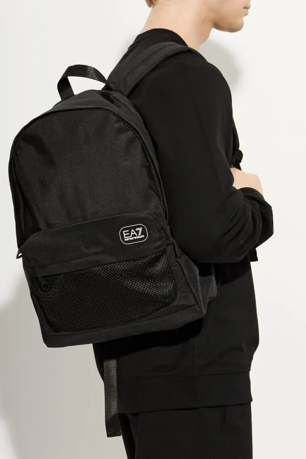 EA7 Backpack With A Logo Patch
