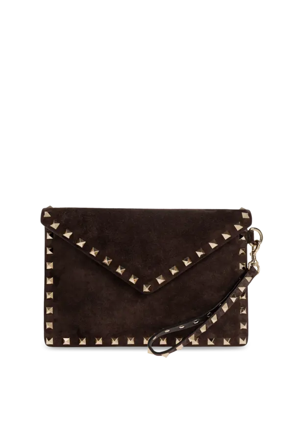Valentino Garavani Leather Clutch With Studs