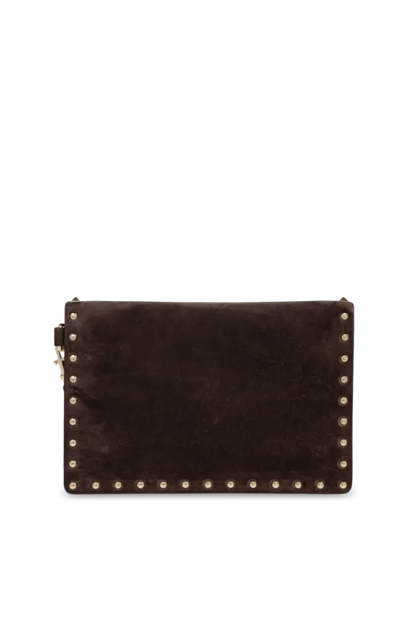 Valentino Garavani Leather Clutch With Studs