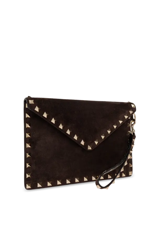 Valentino Garavani Leather Clutch With Studs