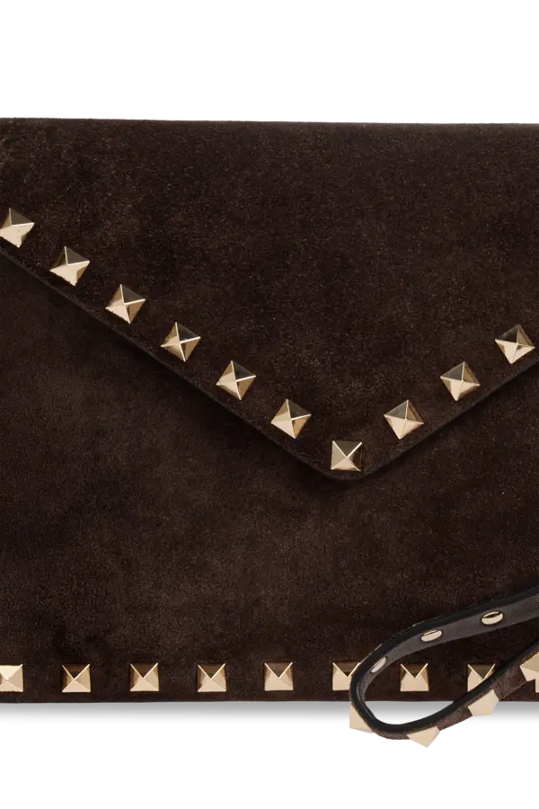 Valentino Garavani Leather Clutch With Studs