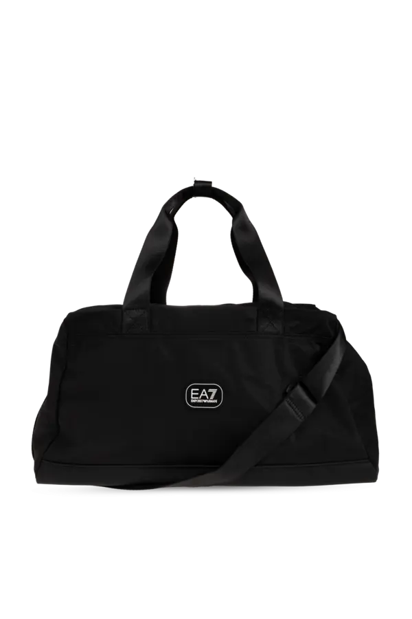 EA7 Logo Patch Carry-on Bag - Black