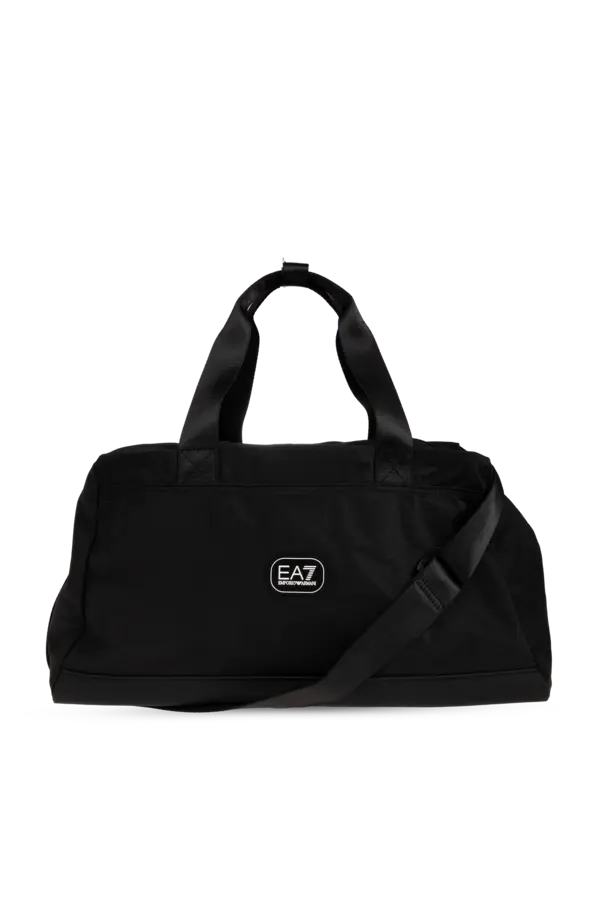 EA7 Logo Patch Carry-on Bag - Black