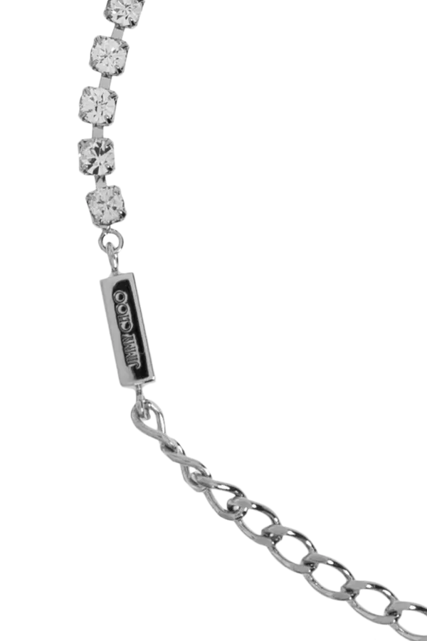 JIMMY CHOO Crystal Chain Anklet
