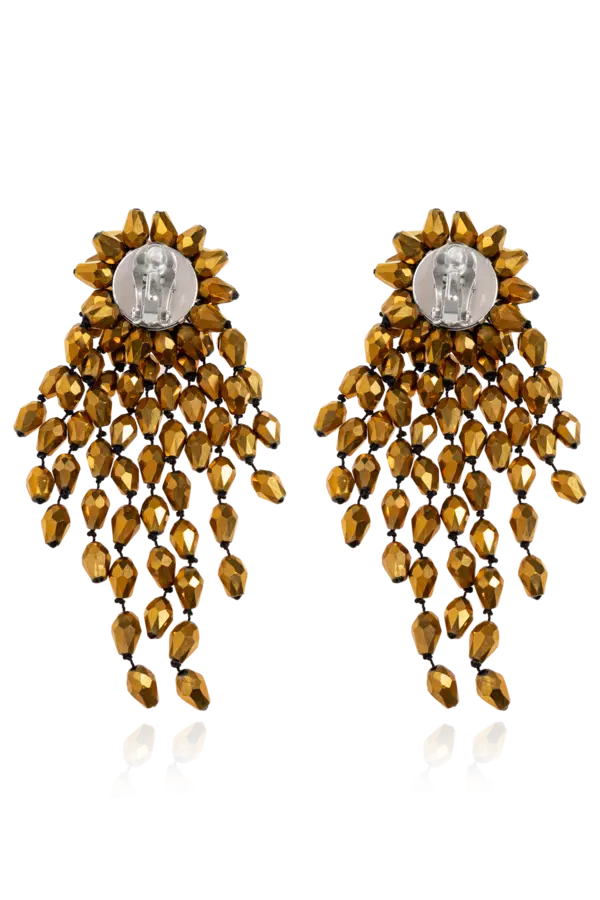 Isabel Marant Étoile Clip-on Earrings With Shimmering Crystals