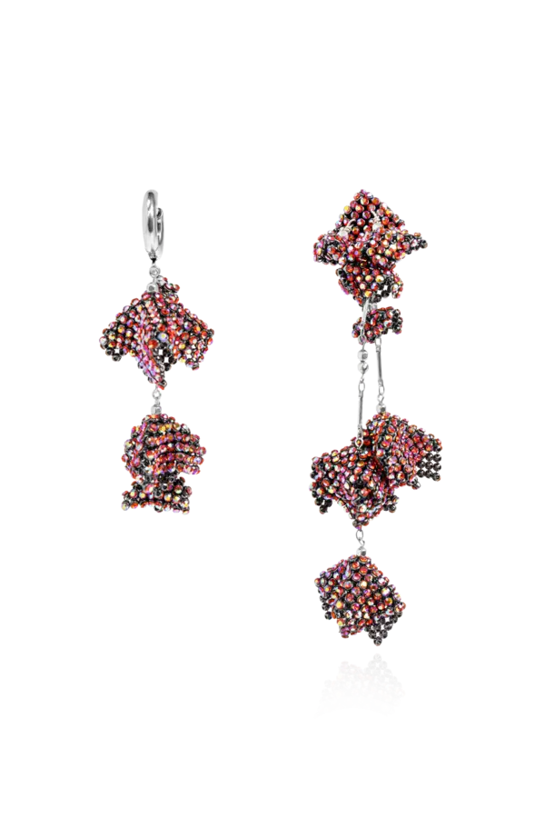 Isabel Marant Étoile Asymmetrical Crystal Earrings