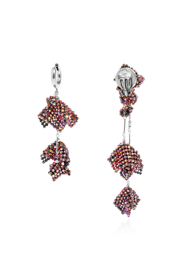 Isabel Marant Étoile Asymmetrical Crystal Earrings