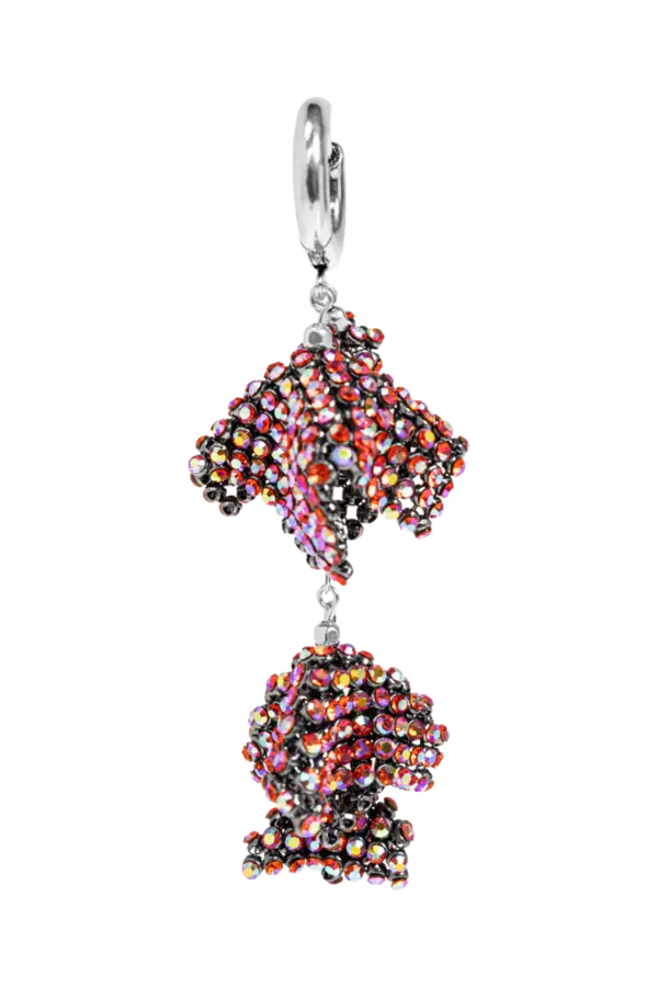 Isabel Marant Étoile Asymmetrical Crystal Earrings
