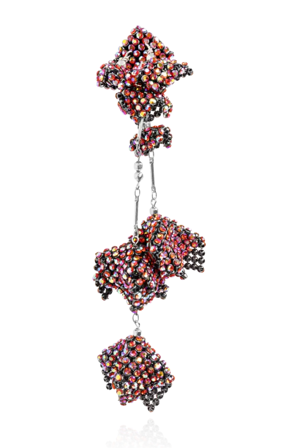 Isabel Marant Étoile Asymmetrical Crystal Earrings