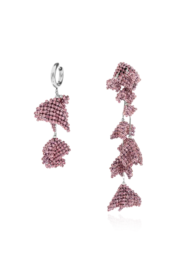 Isabel Marant Étoile Asymmetrical Crystal Drop Earrings