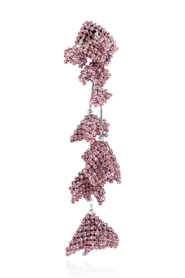 Isabel Marant Étoile Asymmetrical Crystal Drop Earrings
