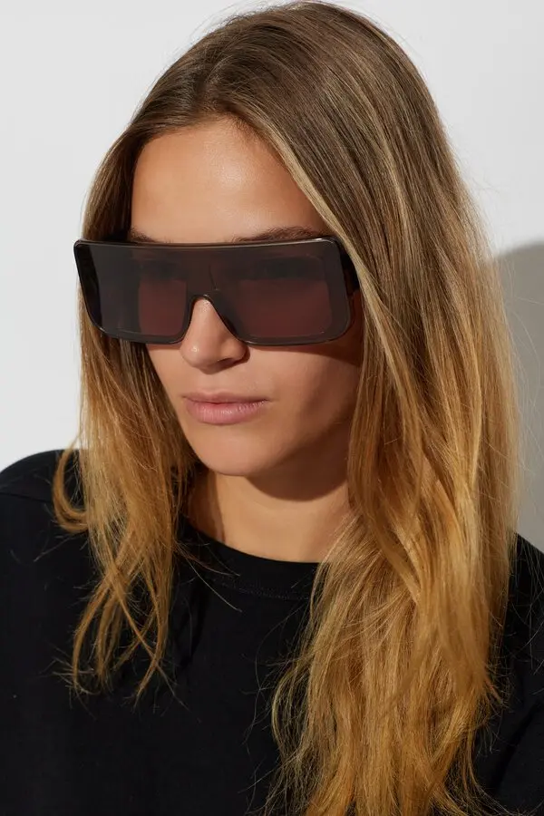 Rick Owens Geometric Shield Sunglasses