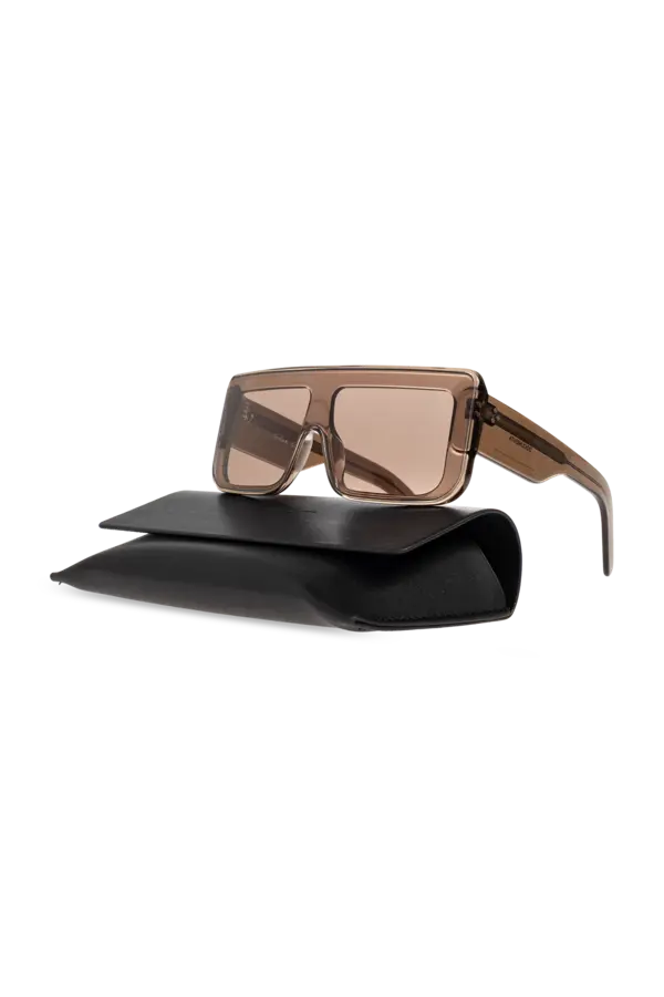 Rick Owens Geometric Shield Sunglasses