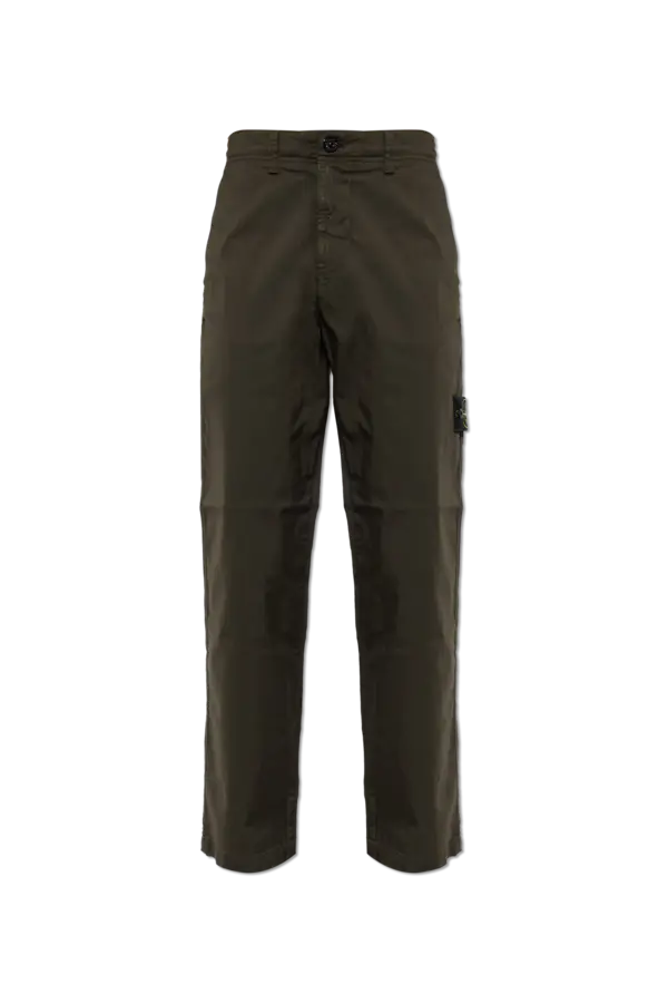 Stone Island Trousers With Logo