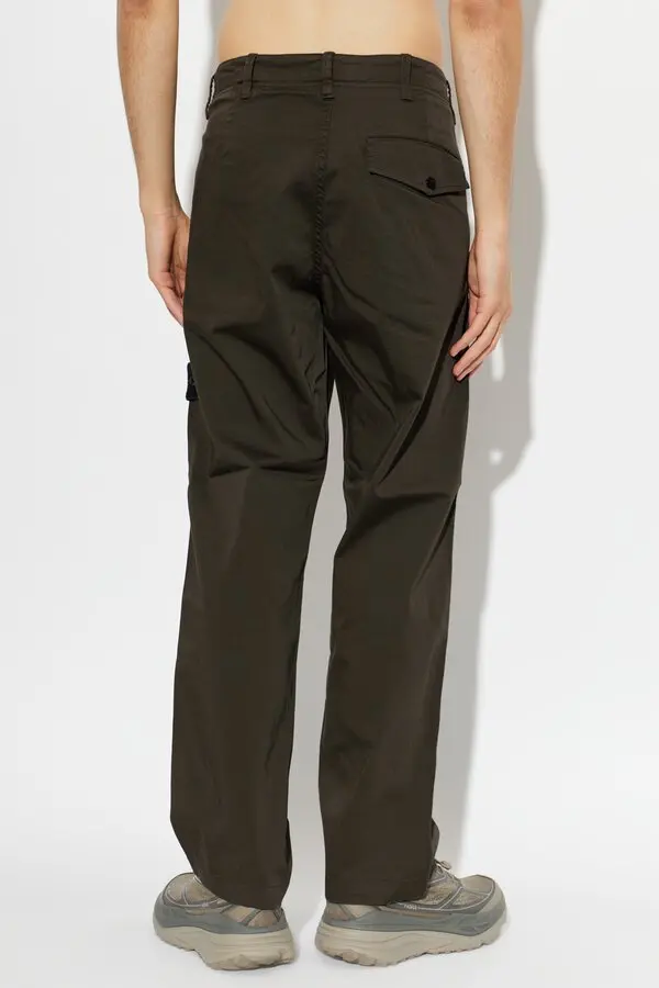 Stone Island Trousers With Logo