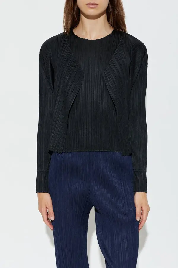 Issey Miyake Pleated Cardigan