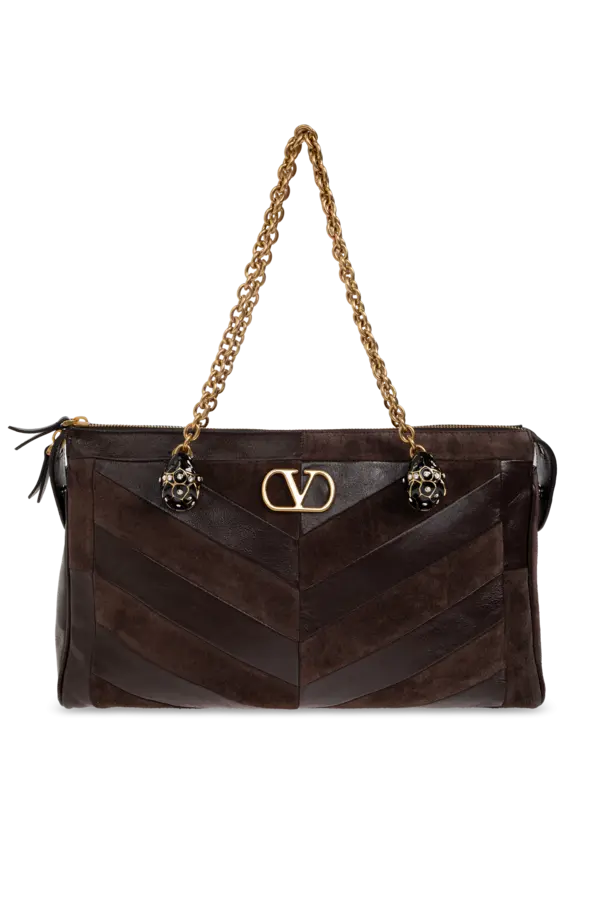 Valentino Garavani Leather Bag With Appliqués