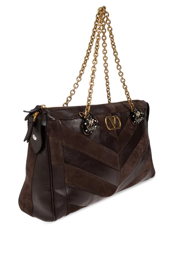 Valentino Garavani Leather Bag With Appliqués