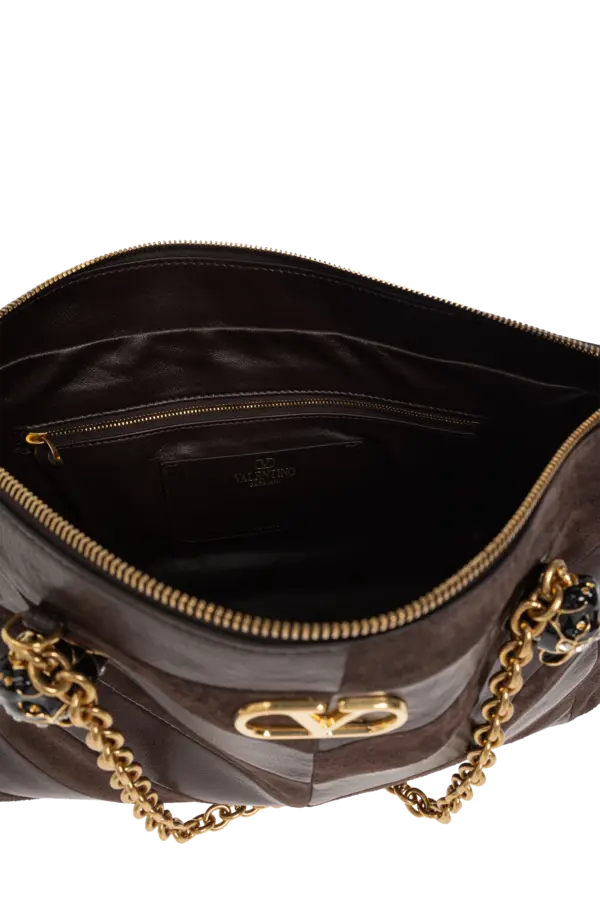 Valentino Garavani Leather Bag With Appliqués