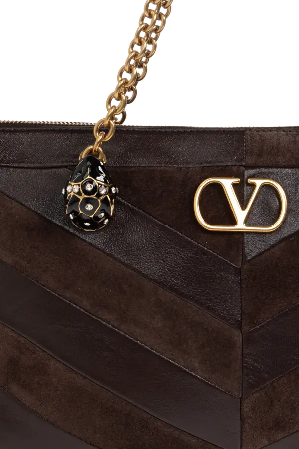 Valentino Garavani Leather Bag With Appliqués