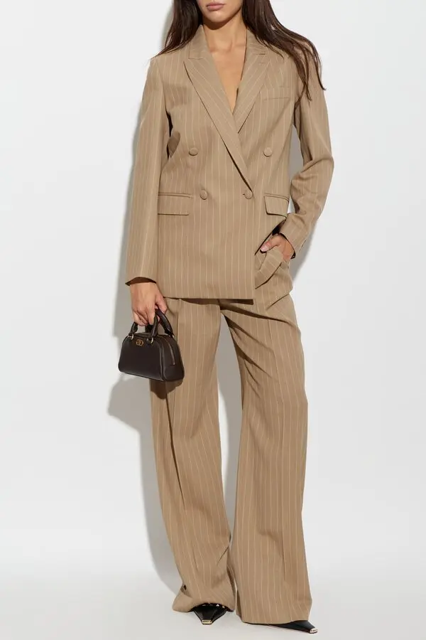 Valentino Garavani Double-breasted Pinstripe Blazer