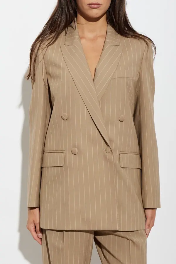 Valentino Garavani Double-breasted Pinstripe Blazer