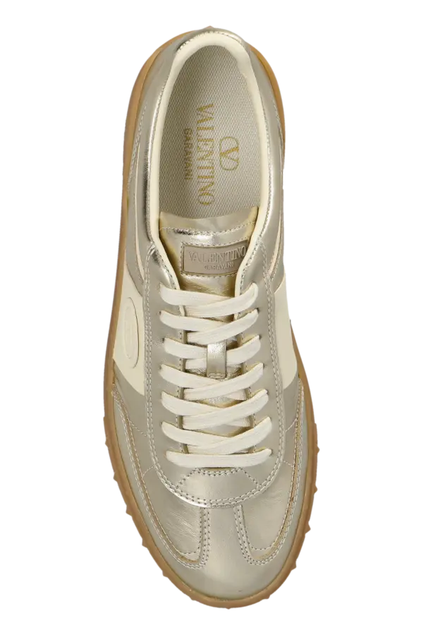Valentino Garavani Leather Sports Shoes With Logo