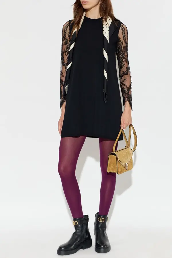 Valentino Garavani Dress With Lace Sleeves