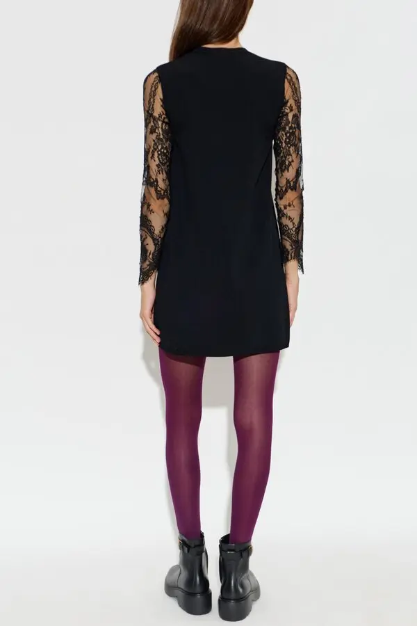 Valentino Garavani Dress With Lace Sleeves