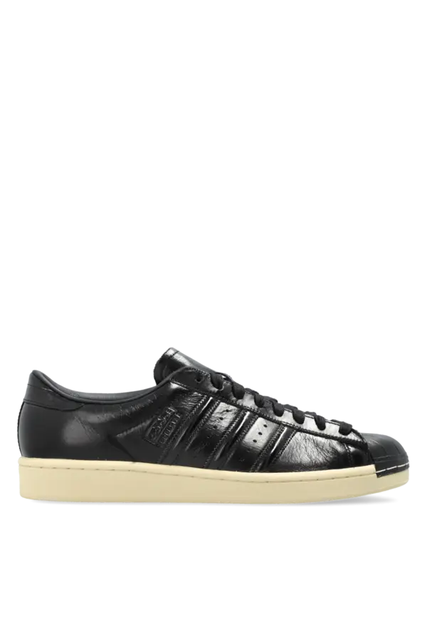 ADIDAS ORIGINALS Superstar Vintage Low Top Leather Sneakers - Black
