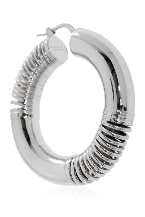 Marni Tone Brass Hoop Earrings