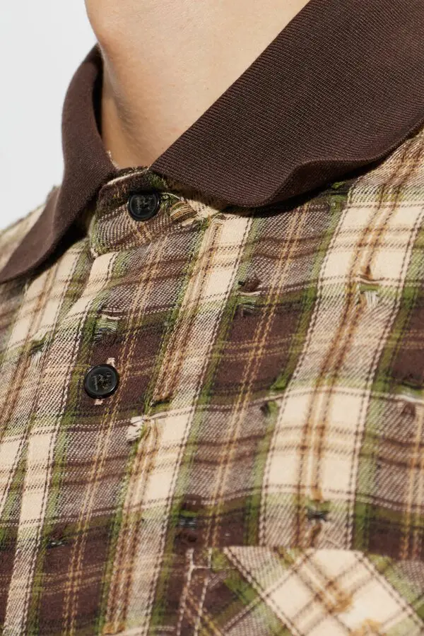 Palm Angels Checked Pattern Shirt