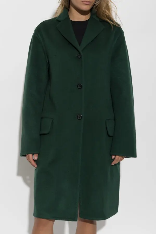 Marni Wool And Cashmere Coat With Notched Lapels