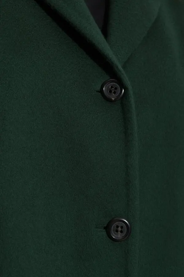 Marni Wool And Cashmere Coat With Notched Lapels